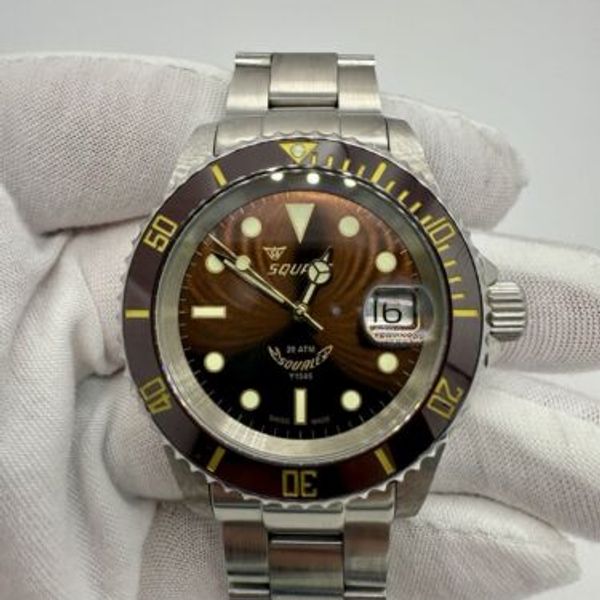 RARE Squale 20 Atmos Y1545 Root Beer | WatchCharts Marketplace