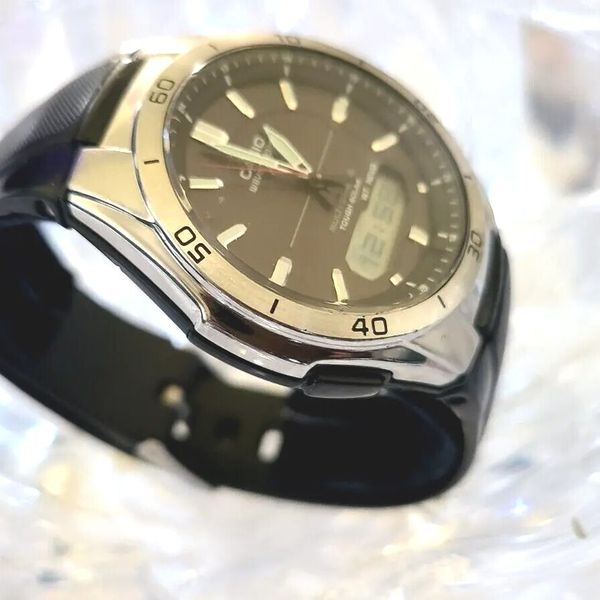 Casio Wave Ceptor Tough Solar Multi-Band World Time Men's Watch ...