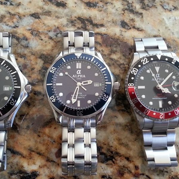 FS: Pics - Alpha Seamaster (Blue), Alpha Seamaster (Black), Alpha GMT ...