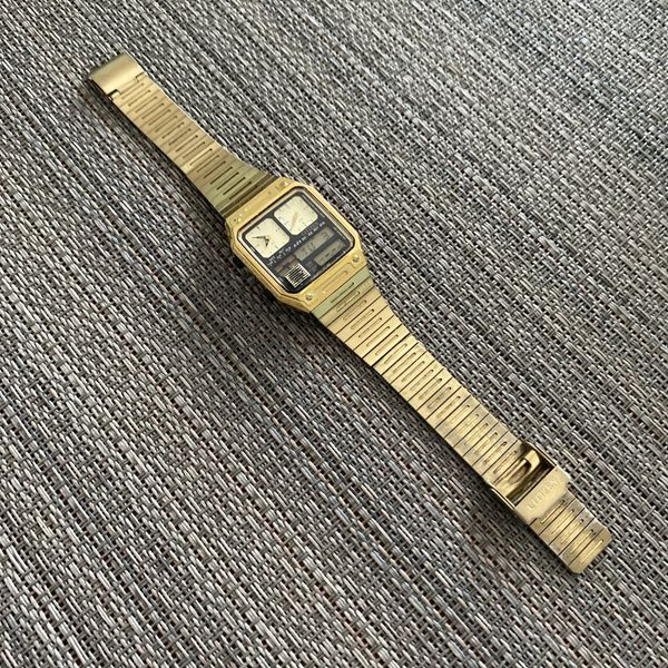 CITIZEN ANALOGUE DIGITAL TEMPERATURE VINTAGE ROBOT FACE WATCH 30-5022 ...