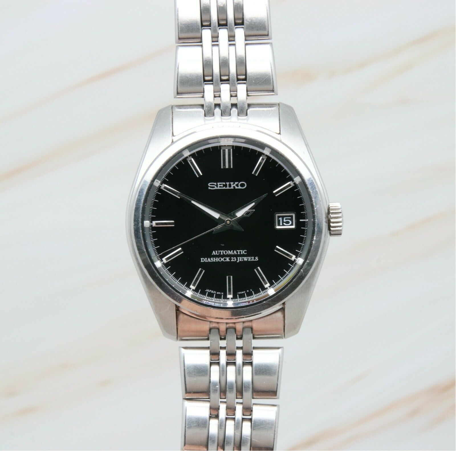 JDM Seiko SCVS003 Black Dial Automatic Watch 6R15 Pre SARB033 | WatchCharts