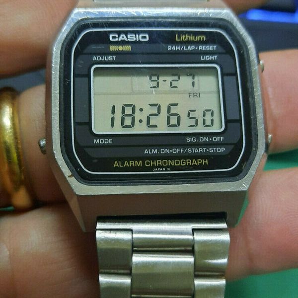 Rare Vintage LCD Watch CASIO A150 Chronograph Alarm Module 152 (1980 ...