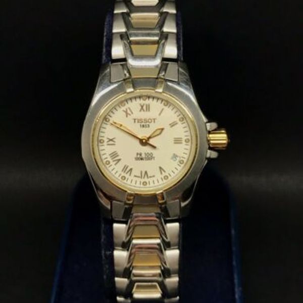Tissot 1853 Pr 100 Ladies Swiss ETA Quartz Watch P630/730 Two Tone ...