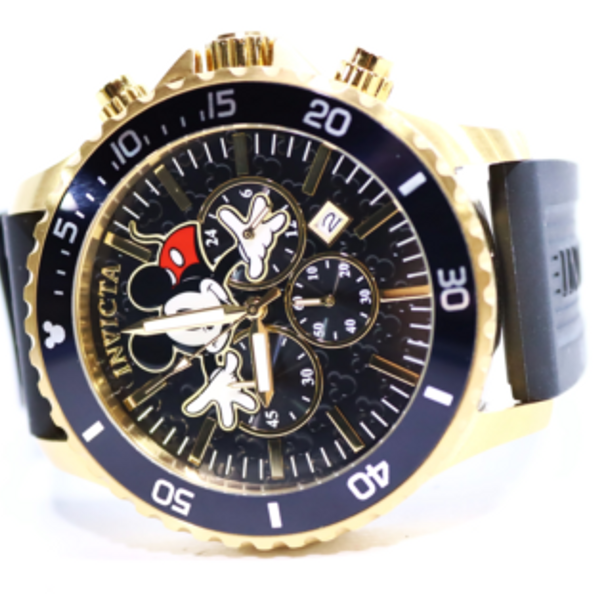 Invicta Disney Limited Edition Mickey Mouse Chronograph Quartz Black ...