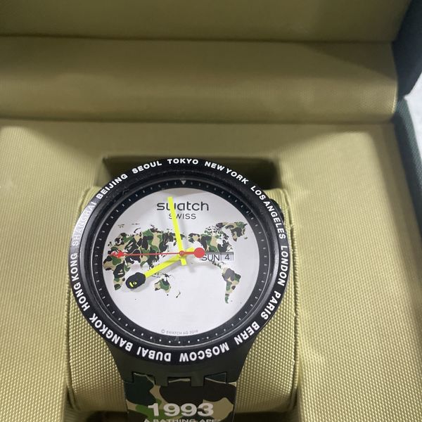 Menâ s Swatch X a Bathing Ape Watch | WatchCharts Marketplace