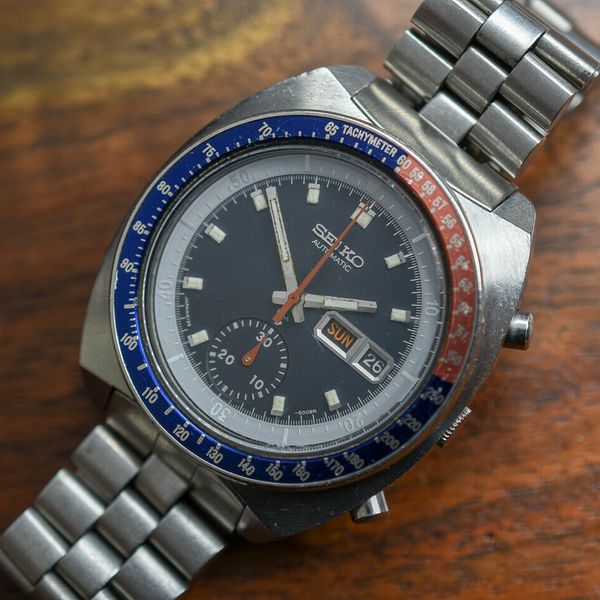 Vintage SEIKO Automatic Pogue March 1977 Chronograph Watch Original ...