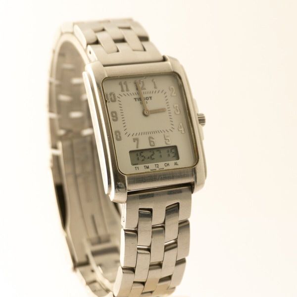 Tissot LCD D130/230C DIGITAL & ANALOG ETA 958.33 Quartz Wristwatch ...