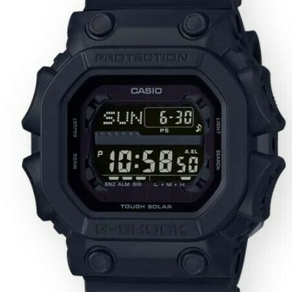 NEW Casio G-Shock Mens Tough Solar Mud Resistant Black Out Watch GX56BB ...