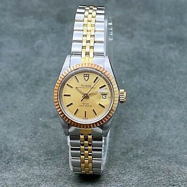 Tudor 2 Tone Princess Oysterdate 92413N Automatic Ladies Watch Vintage ...