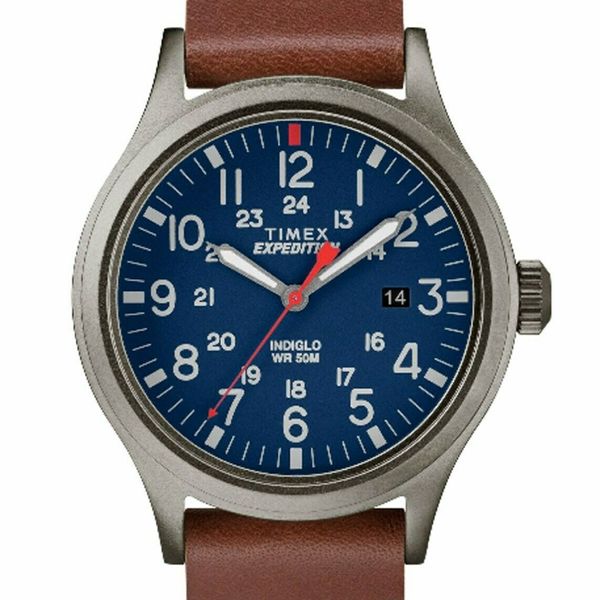 TIMEX TW4B14100 Men's Expedition 'Scout' Blue Faced Watch (New in Box ...