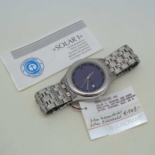 Vintage Junghans Solar 1 Herrenuhr 024/4100.44 - ungetragen ...