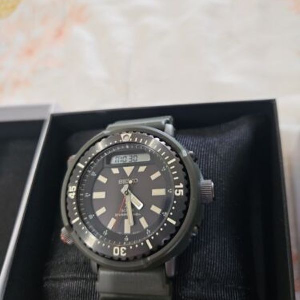 SEIKO Prospex SNJ031. Arnie Solar Watch, Military, Preowned Super Cool ...