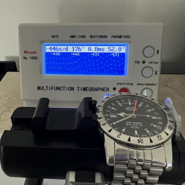 [WTS] Glycine 3764 Airman 2000 Worldtimer GMT Black Dial Automatic ...