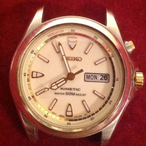 seiko kinetic Mens watch 50m 5m43-oc80 Spares Or Repair | WatchCharts