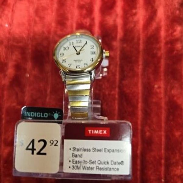 Timex Women's Easy Reader 25mm Watch â Two-Tone Case White Dial with ...