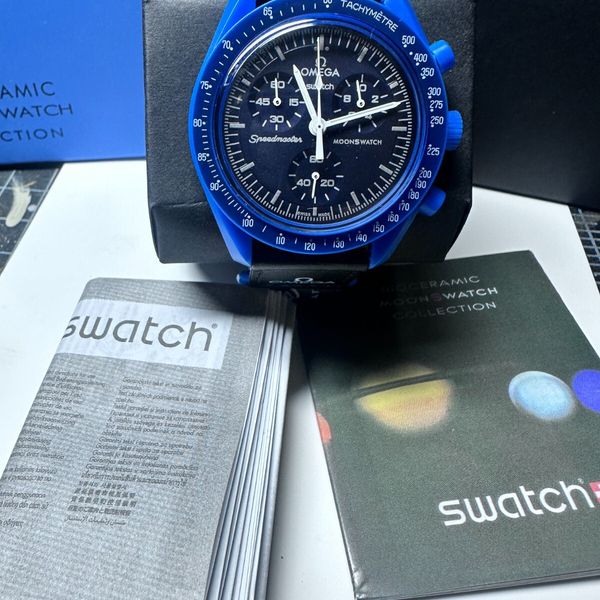 Swatch - Mission To Neptune - Bioceramic Speedmaster Moonswatch ...