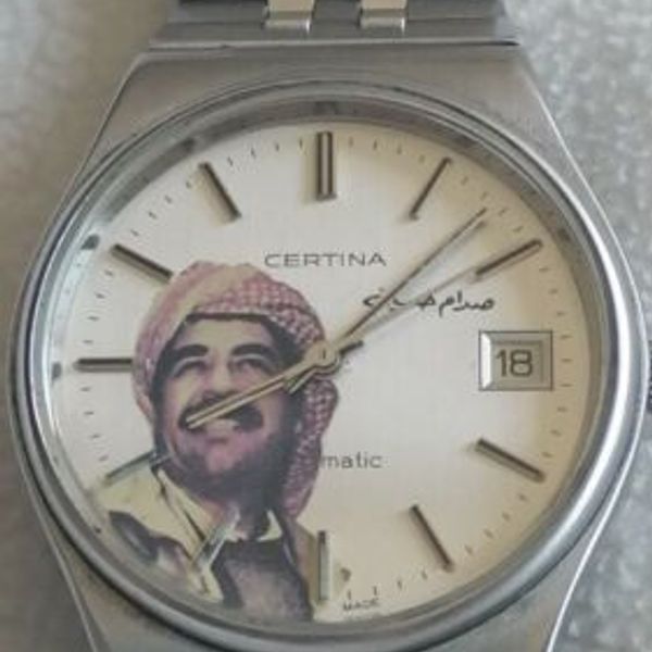 Special Certina President Saddam Hussein Iraq Watch Men Watch Rare SS ...