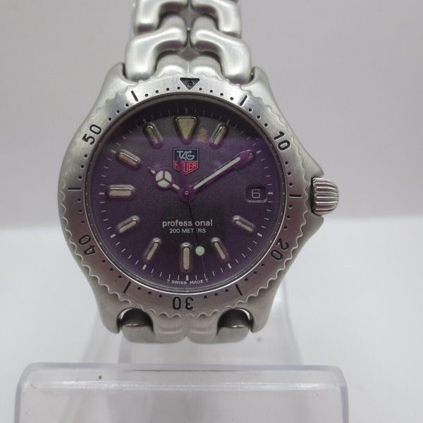 VINTAGE TAG HEUER SEL SERIES STAINLESS STEEL QUARTZ MIDSIZE MENS WATCH ...