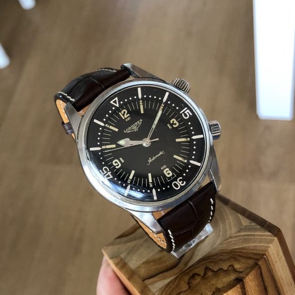 FS Longines Super Compressor 7594 Legend Vintage Diver c. 1964 Steel 42 ...