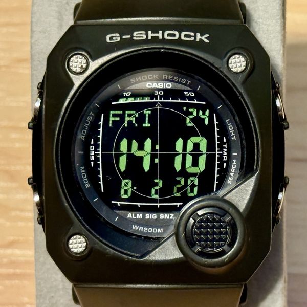 [WTS] Casio G-Shock G-8000-3V “Sniper” Vintage Green Negative Display ...