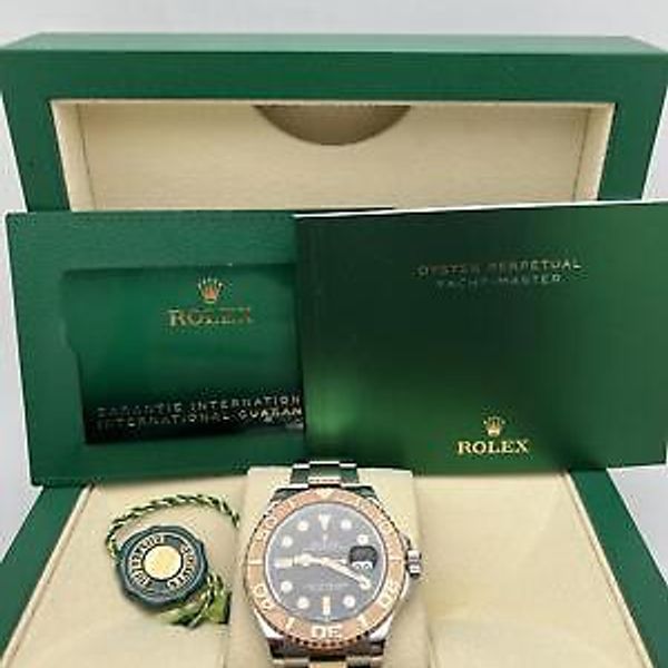 Rolex Yacht-Master 40mm 126621 18K Rose Gold Steel Black Dial B&P ...
