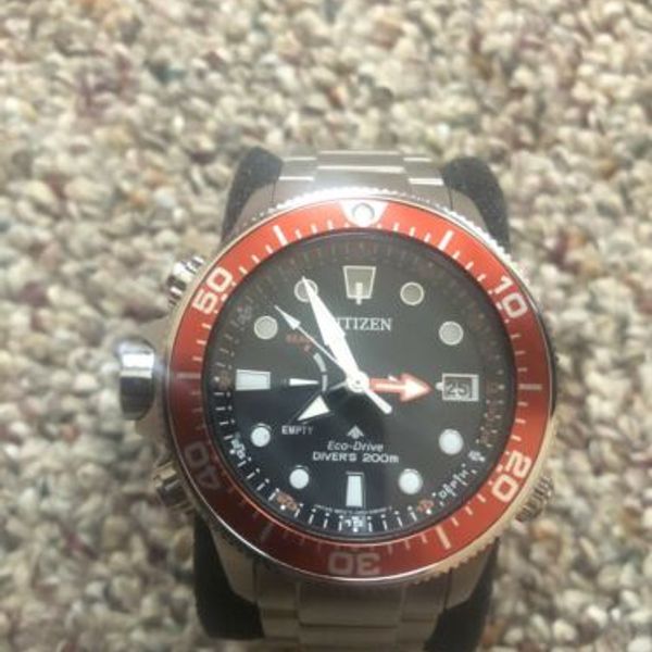 Citizen J50-S117542 Promaster Aqualand Men Divers- Orange Eco-drive ...