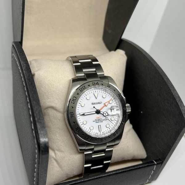 Seiko Mod Explorer 2 NH34a NEW White | WatchCharts Marketplace