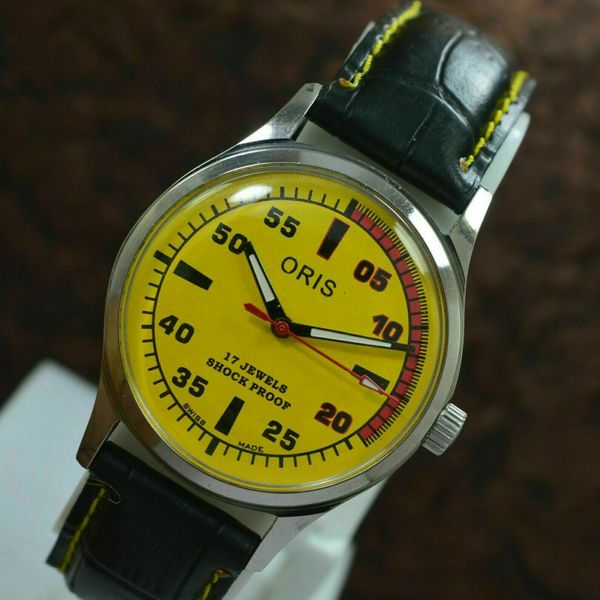 Beautiful Oris Hand Wind 17 Jewels FHF ST- 96 Mechanical Men's Wrist ...