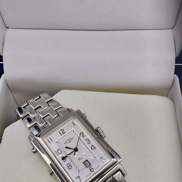 Rotary Elite Revelation Reverso Reversible Gents Tank Watch in Rotary ...