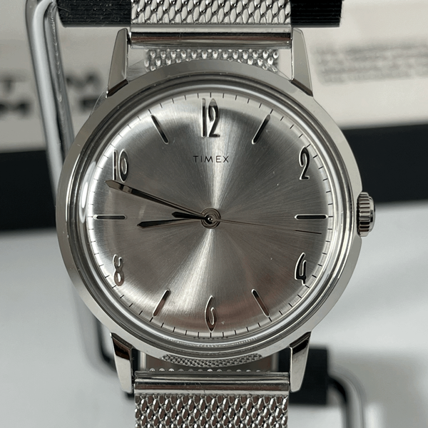 [$95 USD] FS: TIMEX Marlin 34mm re-issue, SILVER DIAL, stunning, full ...