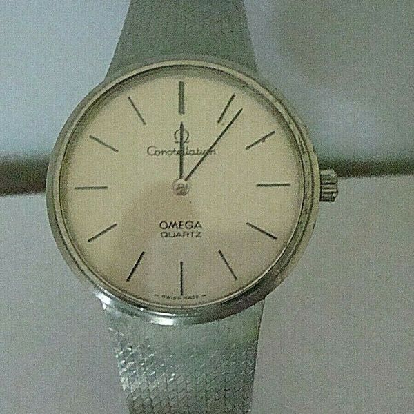 VINTAGE 1975 GTS QUARTZ STAINLESS STEEL CASED OMEGA CONSTELLATION ...