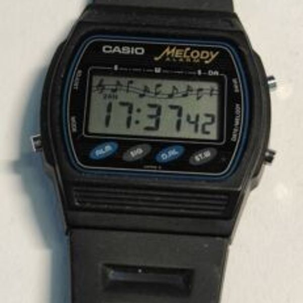 VINTAGE CASIO G77 M14 Digital Watch " MELODY ALARM Japanb FULL WORKING ...