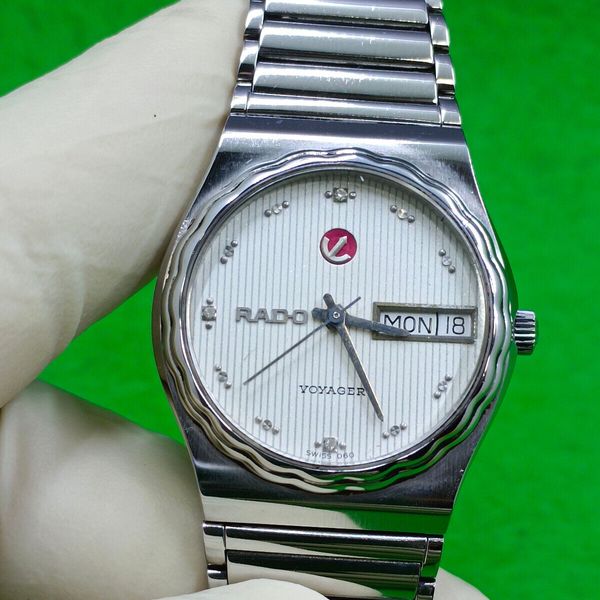 RADO VOYAGER watch Automatic 17 Jewels Day & Date 636.3512.4 ...