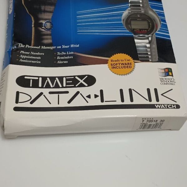 Rare Timex Data Link Microsoft Men's Watch New Battery | WatchCharts ...