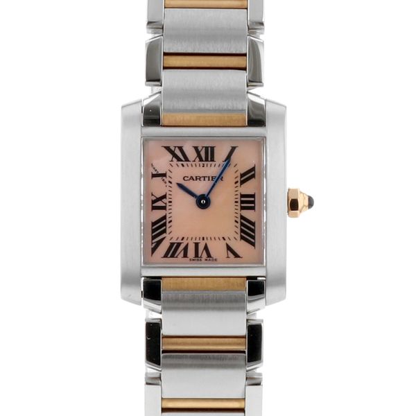 [Used] Cartier Tank Francaise SS / PG Combi SM (Women's) Pink Shell ...