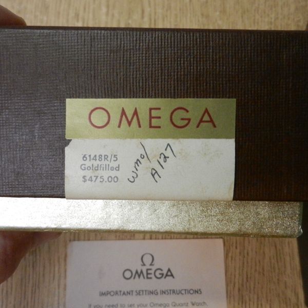 1970's Omega Constellation Quartz watch W/ Original Case & Box Paper ...
