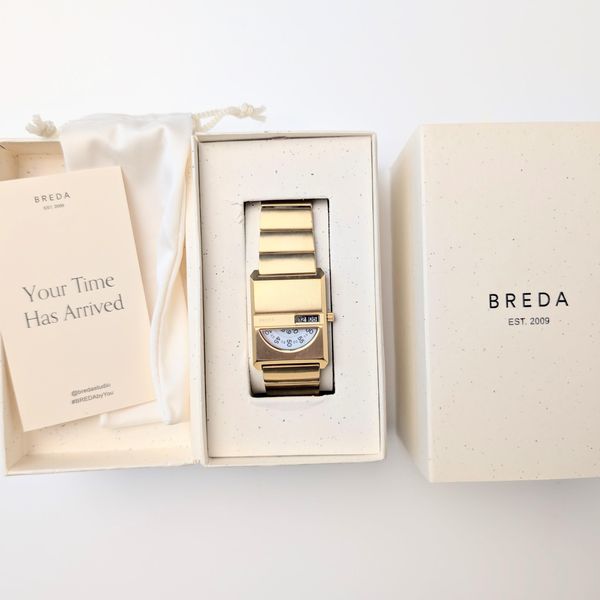 [WTS] Breda Pulse Tandem Watch Unisex 1747A Gold 26mm Case Jump Hour ...