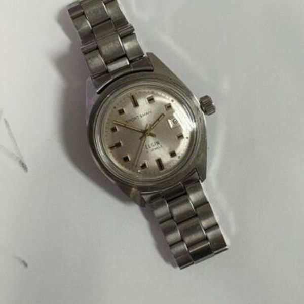 Menâ s Elgin Skin Divers Watch With Bracelet No Bezel | WatchCharts ...