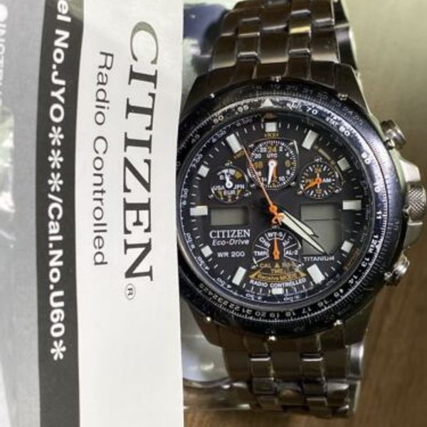 Citizen Eco-Drive Skyhawk AT Men's 45mm Titanium Chronograph Watch ...