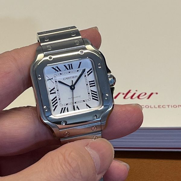 [Full set w receipt] Cartier Santos Medium | WatchCharts Marketplace