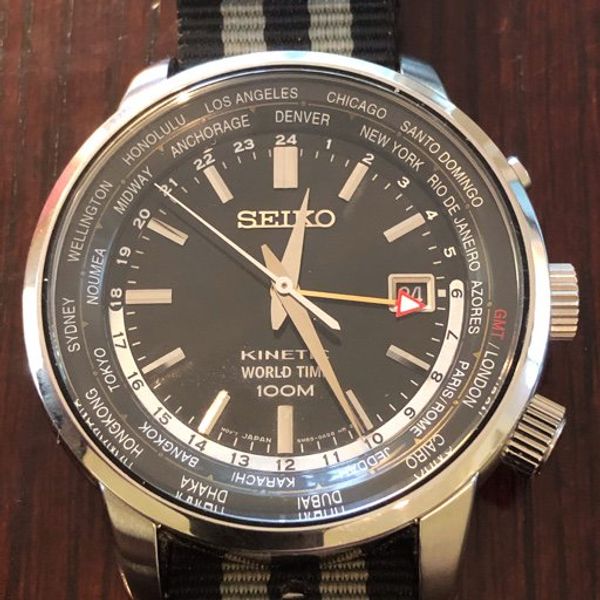 Seiko World Time Kinetic GMT | WatchCharts Marketplace