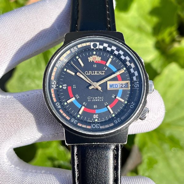 Vintage Orient Crystal Automatic Rally Dial Japan Made Men's Watch ...