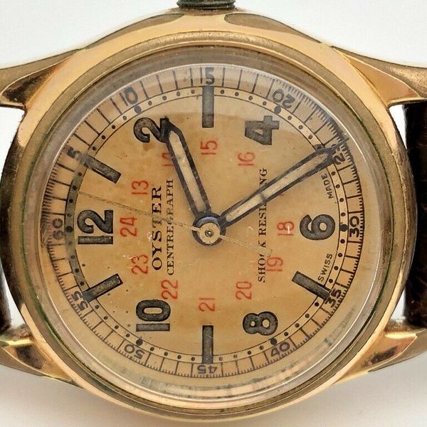 1942 Rolex Oyster Centregraph 3478 Rare Original Dial Box Papers WW2 ...
