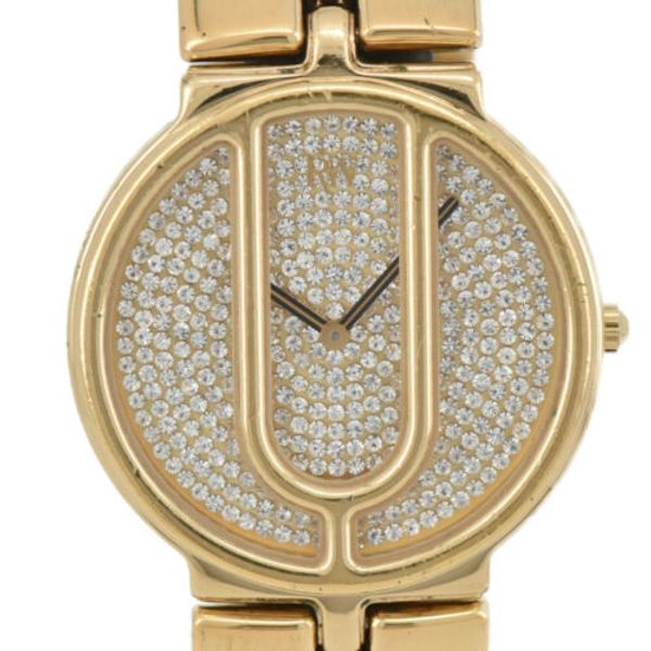 Auth RAYMOND WEIL Traviata 3727-2 Gold Plated Quartz Men's Watch B# ...