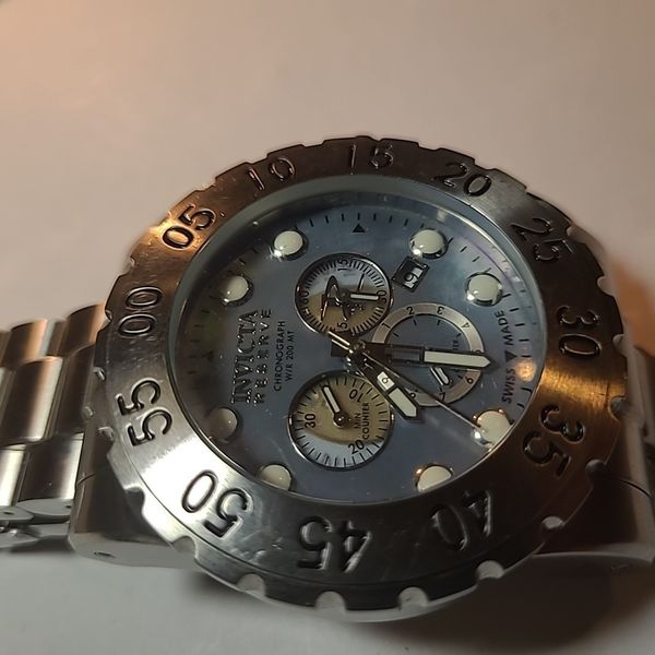 INVICTA F0065 RESERVE LEVIATHAN CHRONOGRAPH S/STEEL WATCH, NEEDS ...