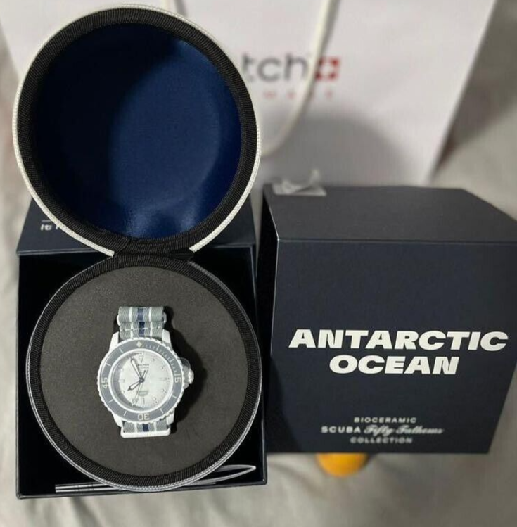 Swatch Blancpain x Swatch Bioceramic Scuba Fifty Fathoms Antarctic ...