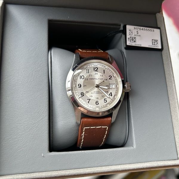 Hamilton Khaki Field Automatic Watch 38mm H70455553 | WatchCharts ...