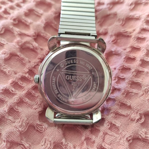 Vintage 1992 genuine authentic GUESS watch Stretch Stainless Steel ...