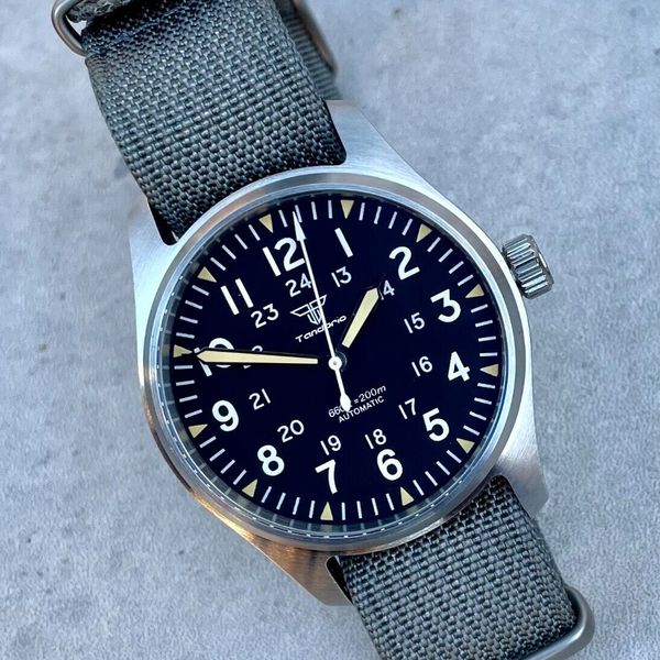 Military Issue style G10 Field Watch - Seiko NH35 Automatic movement ...