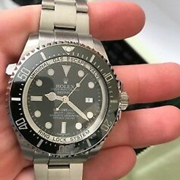 Rolex 44MM Deep Sea Dweller Black Dial Box/papers Circa 2009 ...